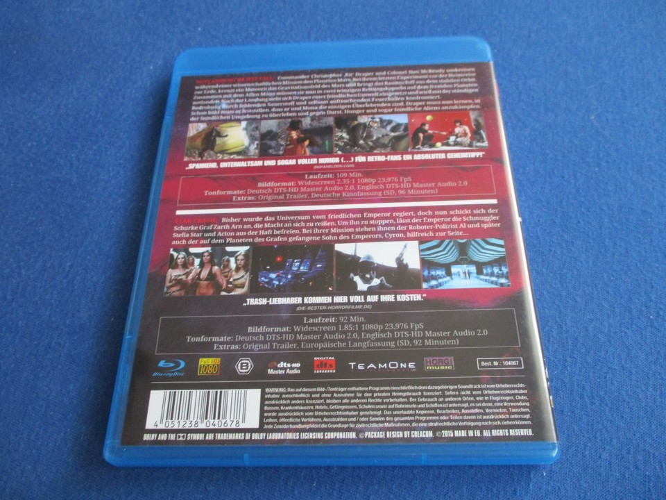 Notlandung im Weltraum + Star Crash / Deutsch (BLU-RAY) | eBay UK