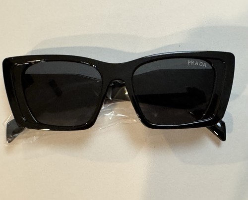 Prada 386 Black 52/22/140 Sunglasses Frame/ Case & Cleaning Cloth | eBay