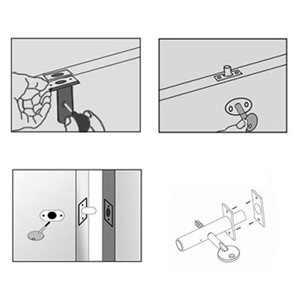 Copper Lock for Fire Doors with Key and Channel Design for Pipe Shafts ...