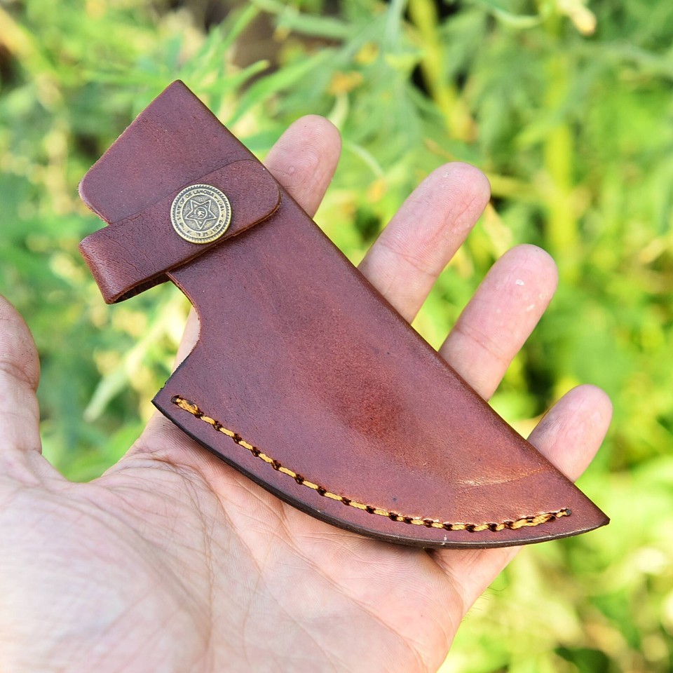handmade knife sheath hunting skinning fixed blade knife leather sheath ...