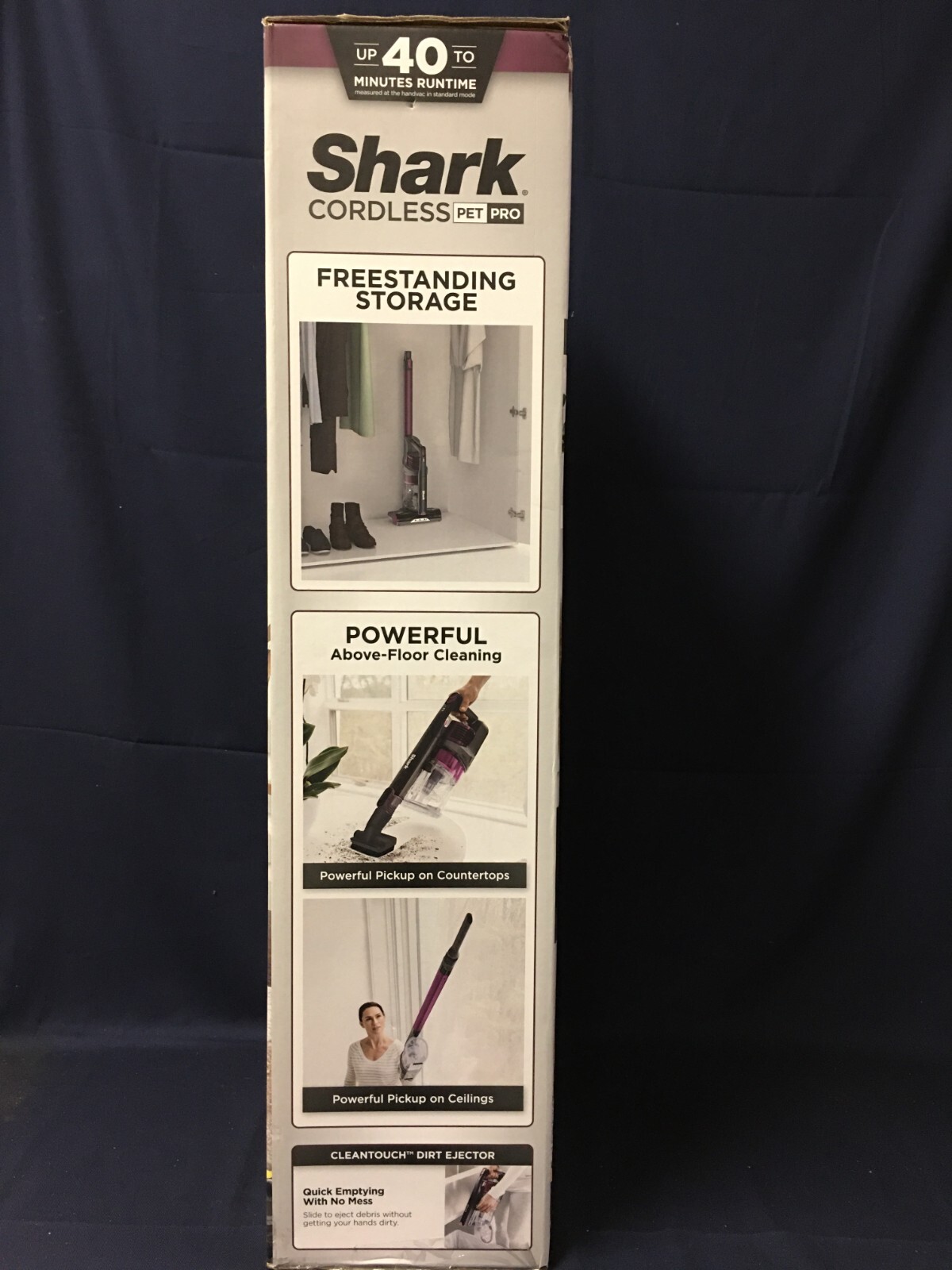 Shark Rocket IZ162H Pet Pro Bagless Cordless Magenta Stick Vacuum for ...