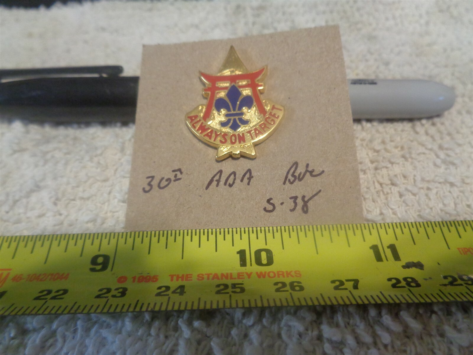 30th Air Defense Artillery Brigade S-38 Unit Crest, DI, DUI (DRAW#115 ...