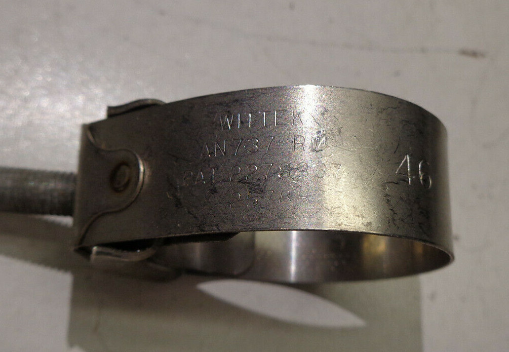 AIRCRAFT HOSE CLAMPS AN737RM46 SA AN737-46 BY WITTEK SET OF 10 EACH for ...