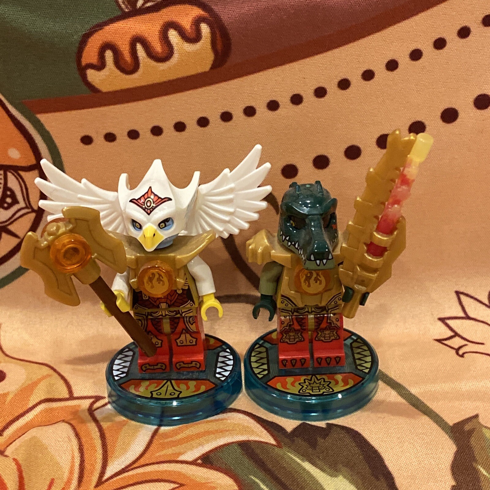 Lot of Two Legends of Chima Lego Dimensions Eagle and Crocodile All ...