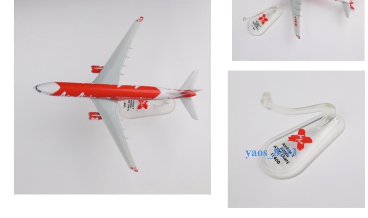 NEW 1:400 Scale Air Asia Red Airbus A330-300 ABS Model Plane | eBay
