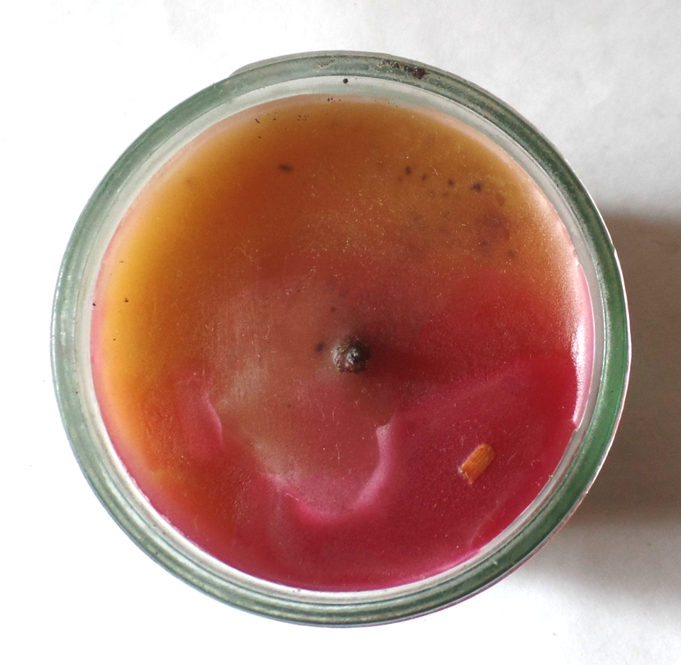 Multicolor Wax Candle in Round Translucent Glass Jar (G2) | eBay