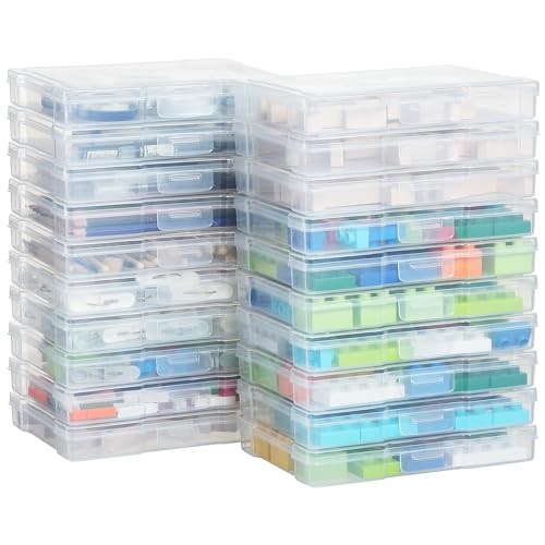 5x7 Photo Storage Cases, Plastic Craft Storage Container, Acid-Free Box ...