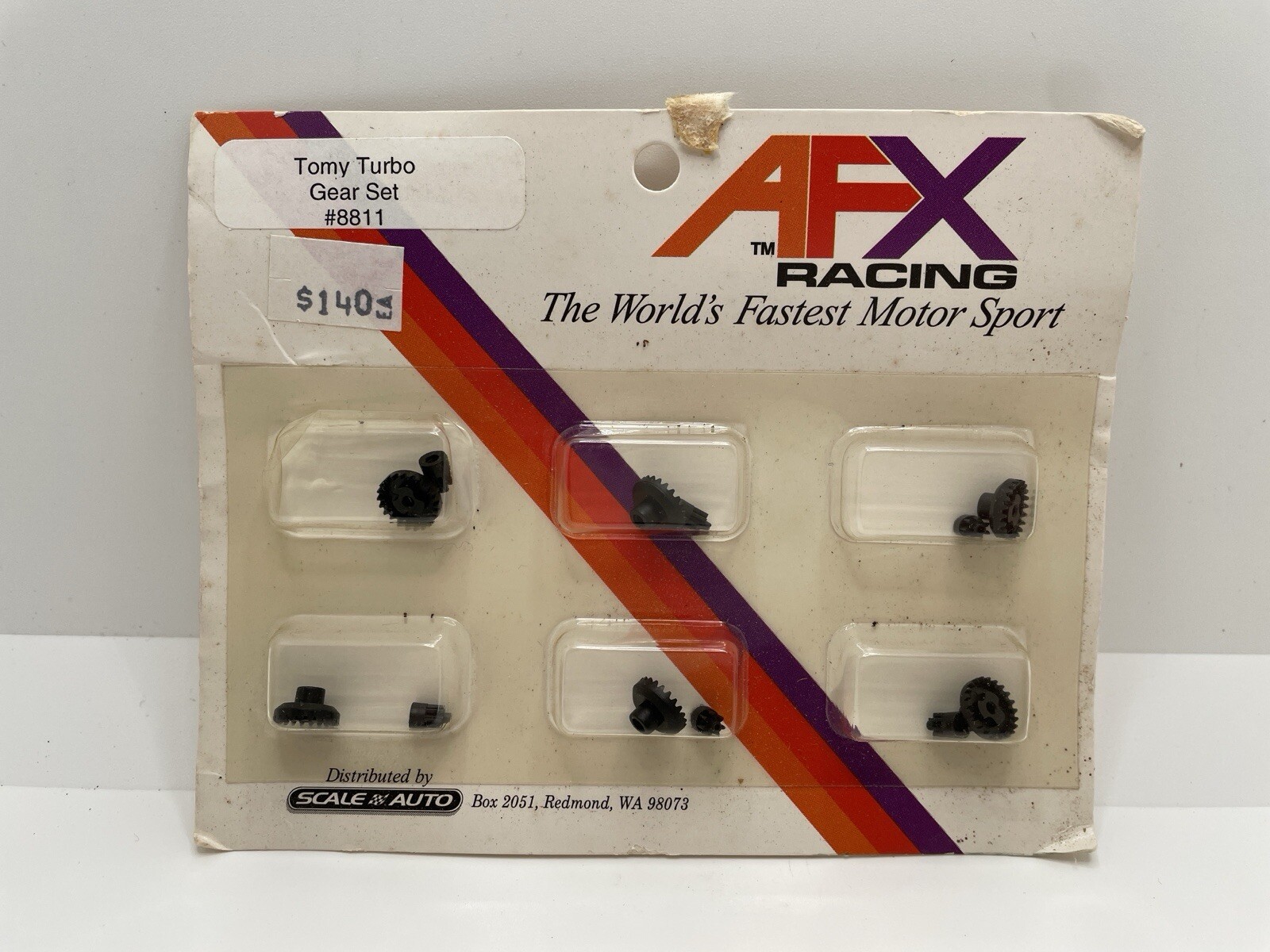 AFX TOMY TURBO #8811 GEAR SET SLOT CAR PART NEW MINT SEALED ON FACTORY ...