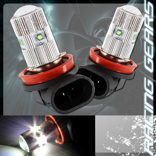 2x For Mitsubishi H11 White 5 LED 25w Projector Low Beam Fog Lights ...