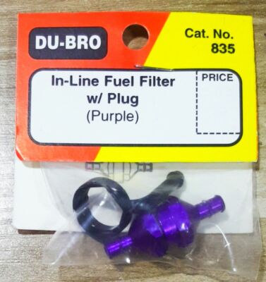 Dubro #835 In-Line Fuel Filter Purple Set for RC Aircraft Model | eBay