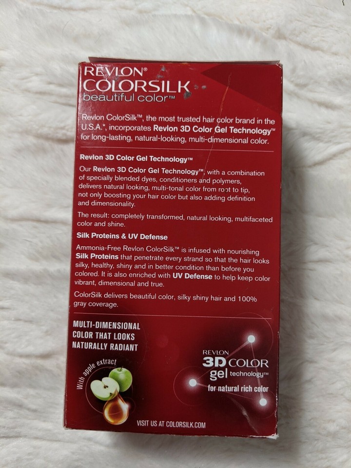 New Revlon Colorsilk Permanent Hair Dye Beautiful Color 34 Deep ...