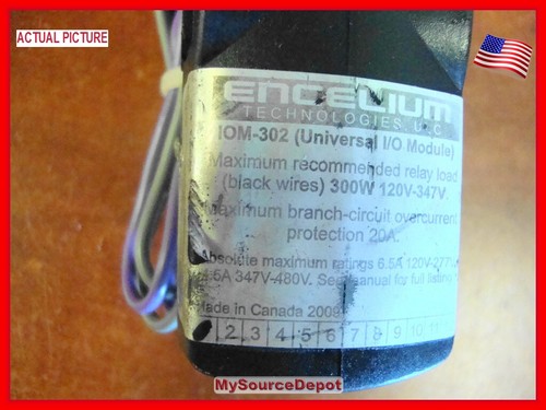 ENCELIUM,IOM-302 UNIVERSAL,I/O MODULE,6.5A MAX RELAY LOAD 300W 120V ...