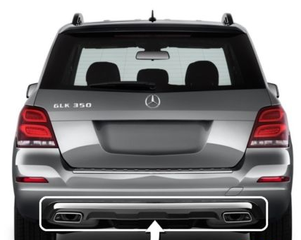 New Genuine Mercedes GLK X204 Rear Bumper Bottom Cover Shield ...