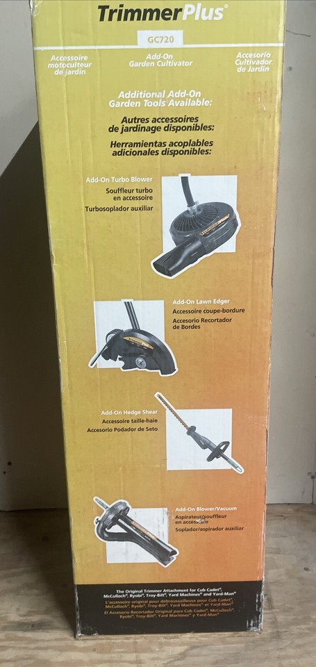 TrimmerPlus GC720 Garden Cultivator Attachment Tiller Fits Gas Trimmers ...