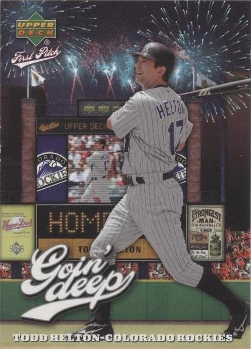 2006 Upper Deck First Pitch - Goin' Deep Todd Helton #GD-31 for sale ...