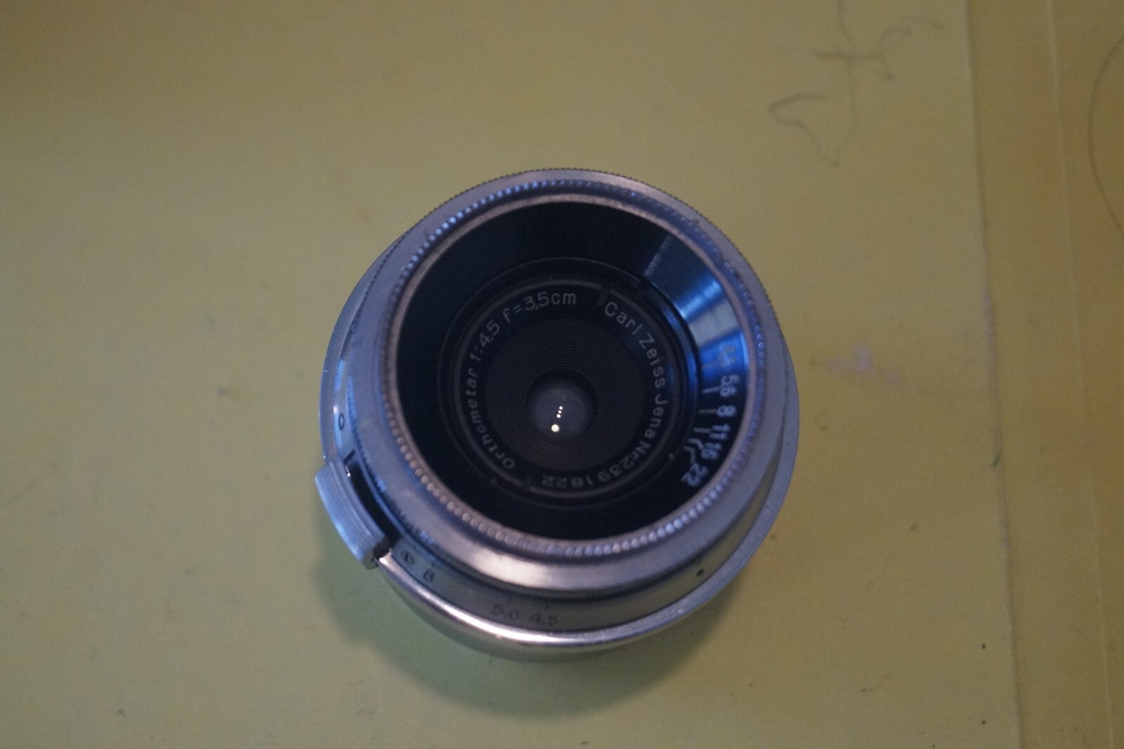 Carl Zeiss Jena Orthometer 3.5cm F/4.5 Lens CONTAX mount orig box | eBay