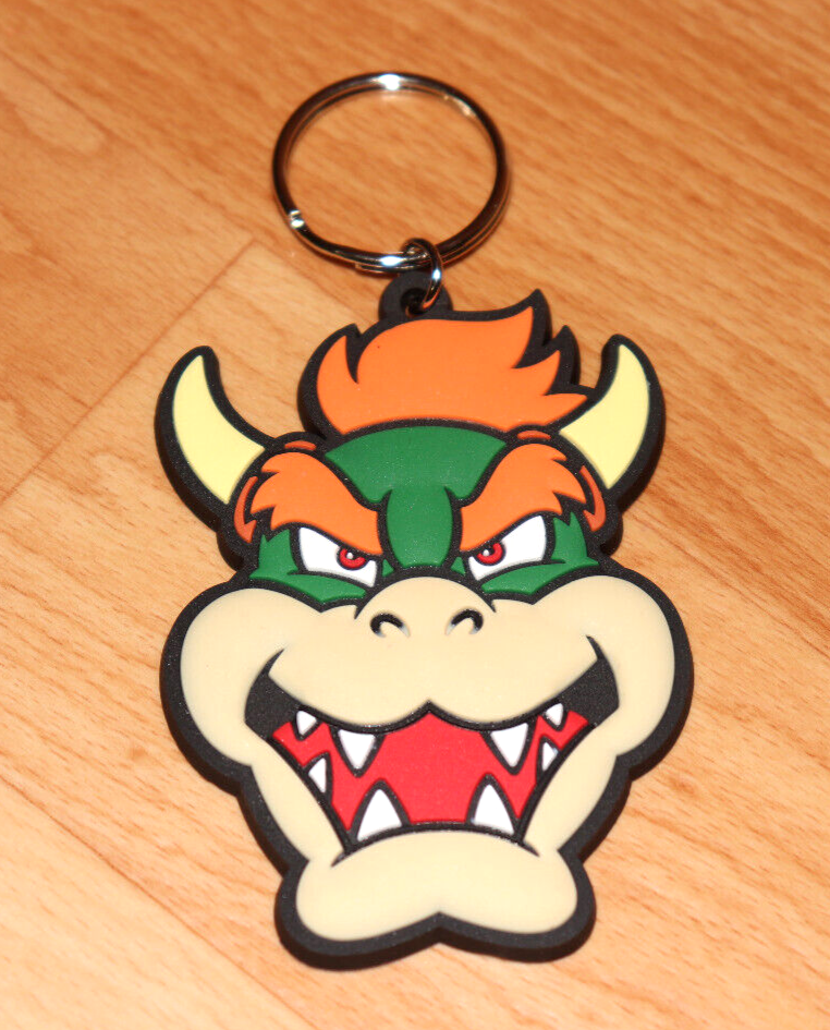 Super Mario Bowser Official Rubber Keychain / Keyring Nintendo 2017 | eBay