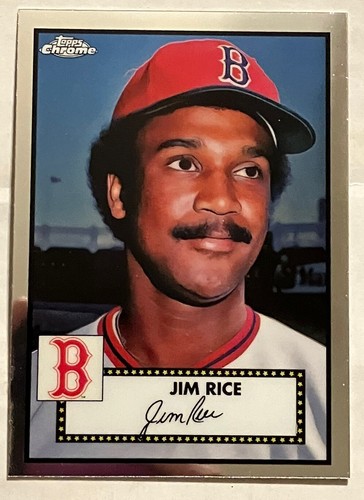 2021 Topps Chrome Platinum Anniversary Jim Rice #550 Boston Red Sox HOF ...