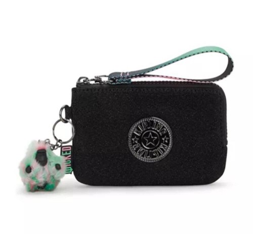 Kipling Amzi Wicked Wristlet With Monkey Keychain Black Bag Wallet | eBay