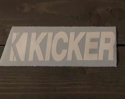 KICKER Vinyl Window Decal Sticker 7" x 2" Choose Your Color | eBay