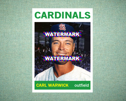 Carl Warwick St Louis Cardinals 1964 Style Custom Baseball Art Card | eBay