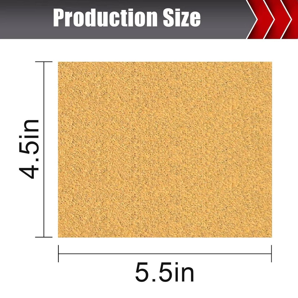 50 Pcs 1/4 Sheet Sandpaper Premium Grit Sandpaper Sheet Sand Paper ...