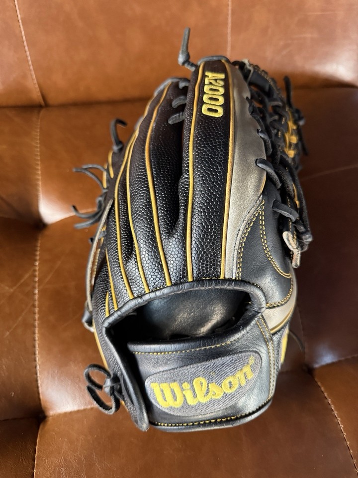 Used Wilson A2000 PF92 12.25 INCH BB/SB Glove RH Throw Black 12 1/4 ...