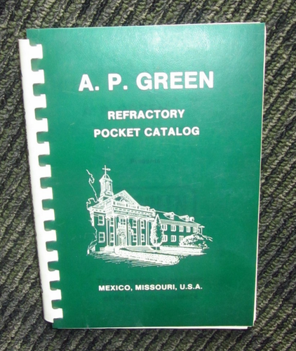 Vintage Rare AP Green Refractory Pocket Catalog Industrial Mexico ...