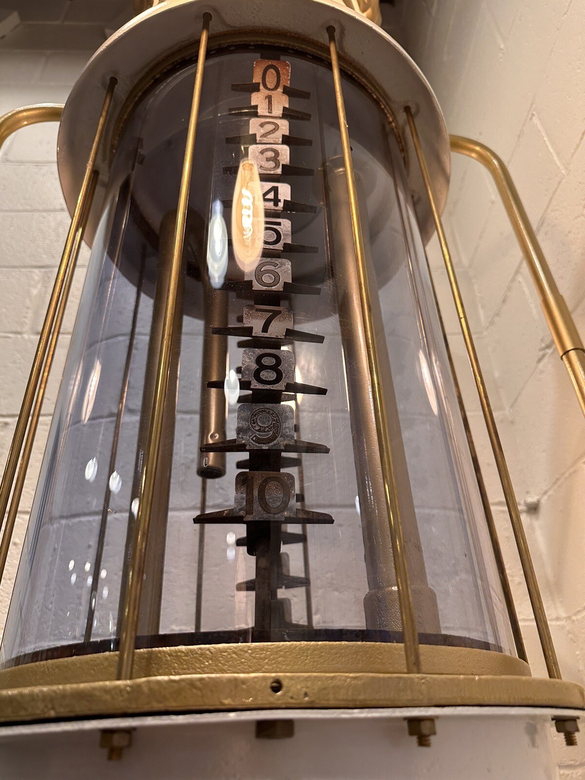 Original Fry model 71 Visible Gas Pump Standard Oil Gold Crown Milk ...