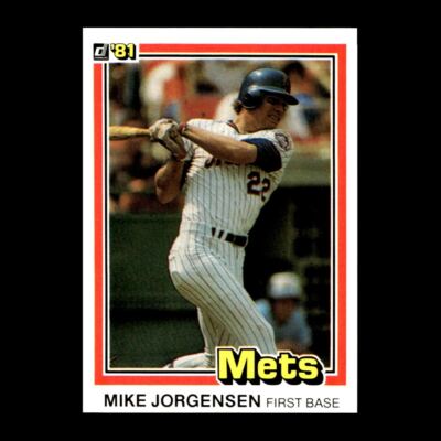 Mike Jorgensen 1981 Donruss New York Mets #274 NM+ Vintage! | eBay