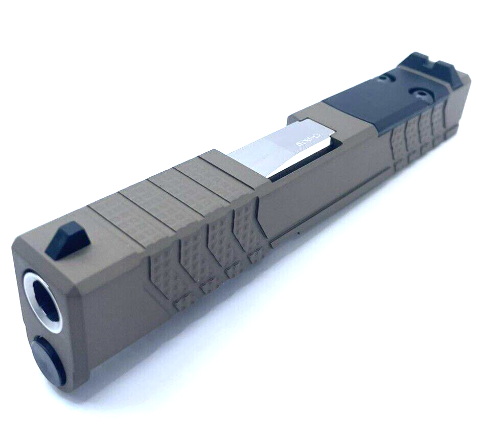 High Table Glock 43 Complete KN FDE Slide Micro RMSC Optic Cut ...