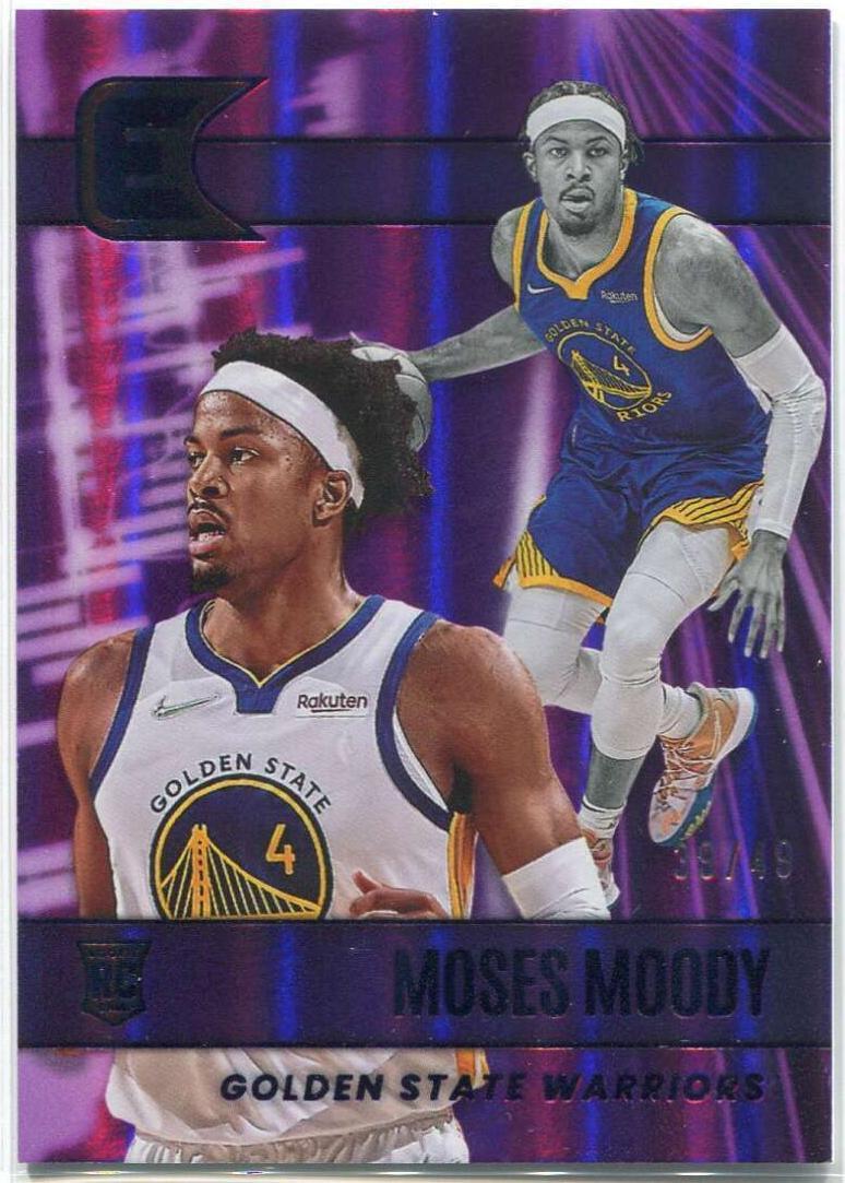 2021-22 Panini Chronicles - Essentials Moses Moody #319 Purple /49 (RC ...