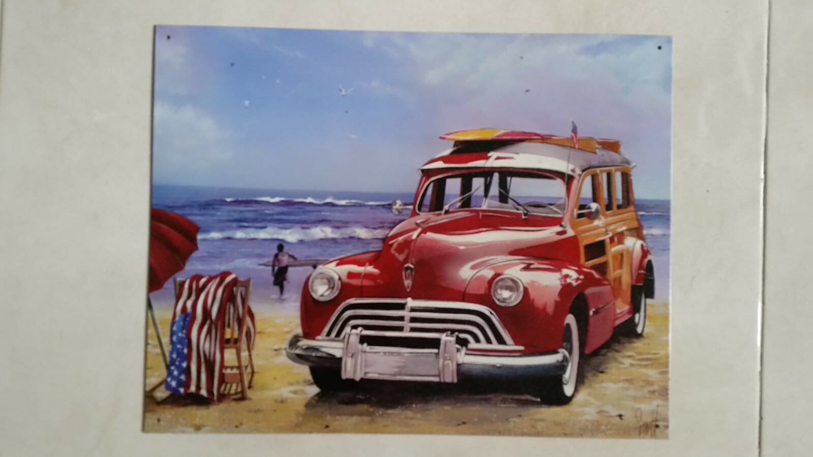 NEW COLLECTOR METAL SIGNS LITHOGRAPHED STEEL METAL REPRODUCTION SURF 16 ...