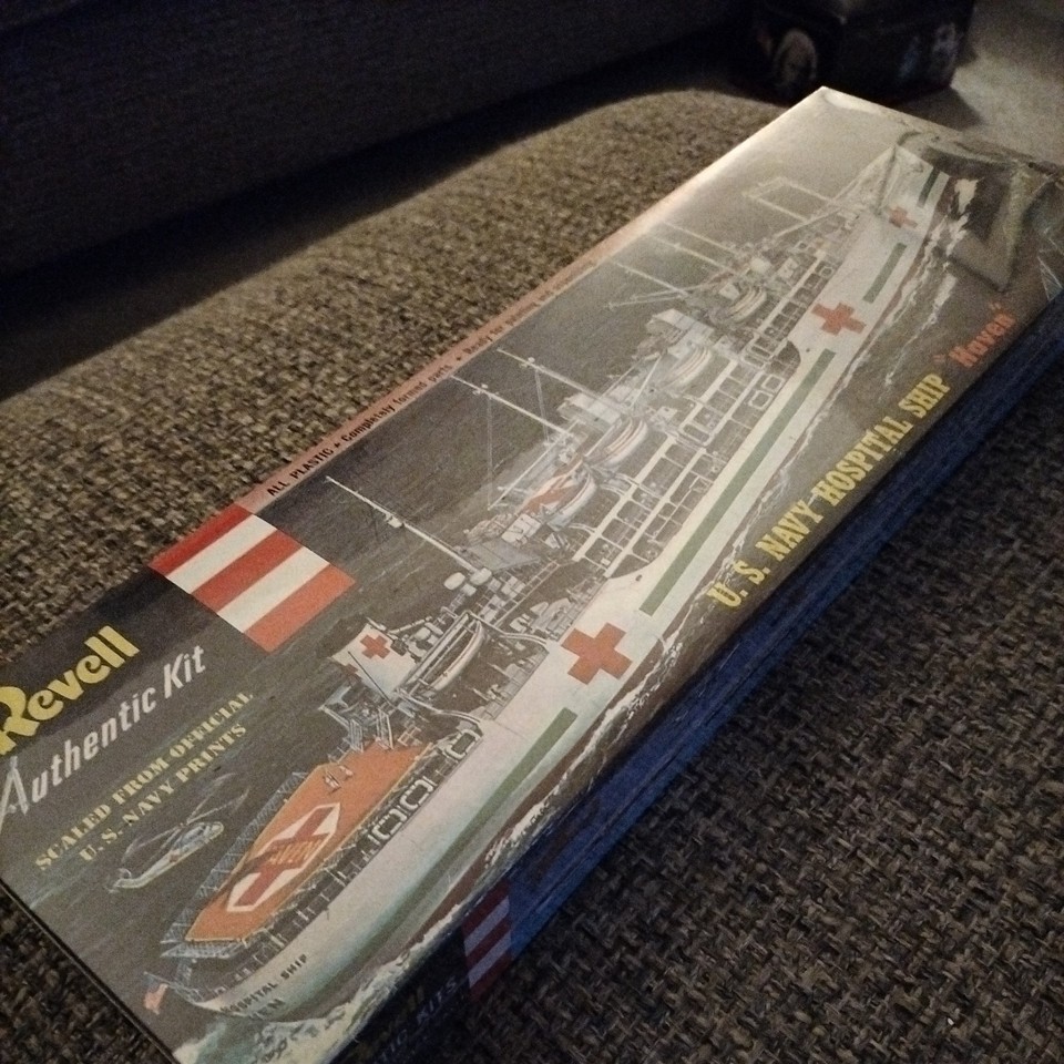 Revell US Navy Hospital Ship Haven Model Kit Still Sealed In Its Box 1: ...