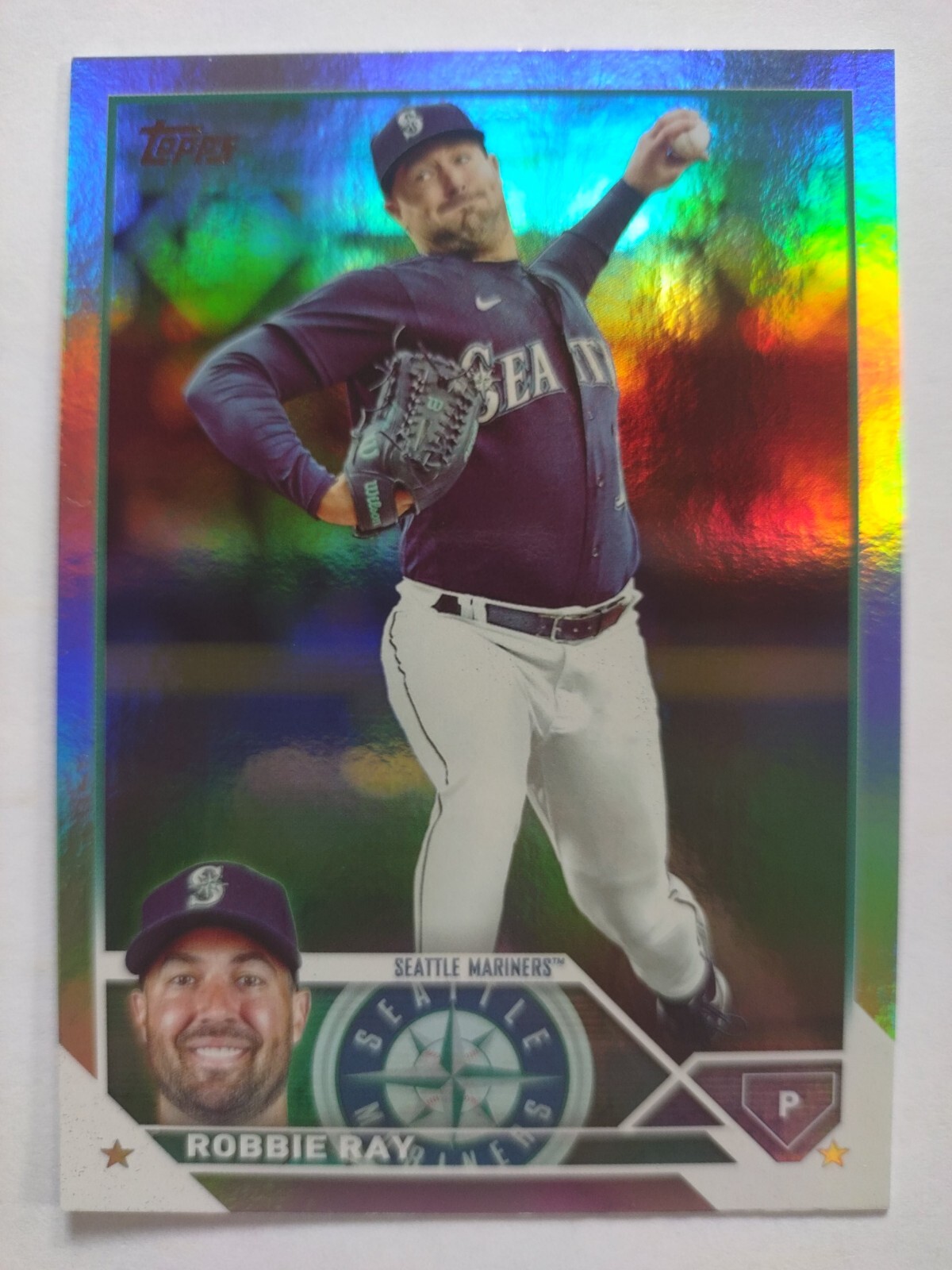 2023 Topps Series 1 ROBBIE RAY RAINBOW FOIL PARALLEL Card #235 Seattle ...