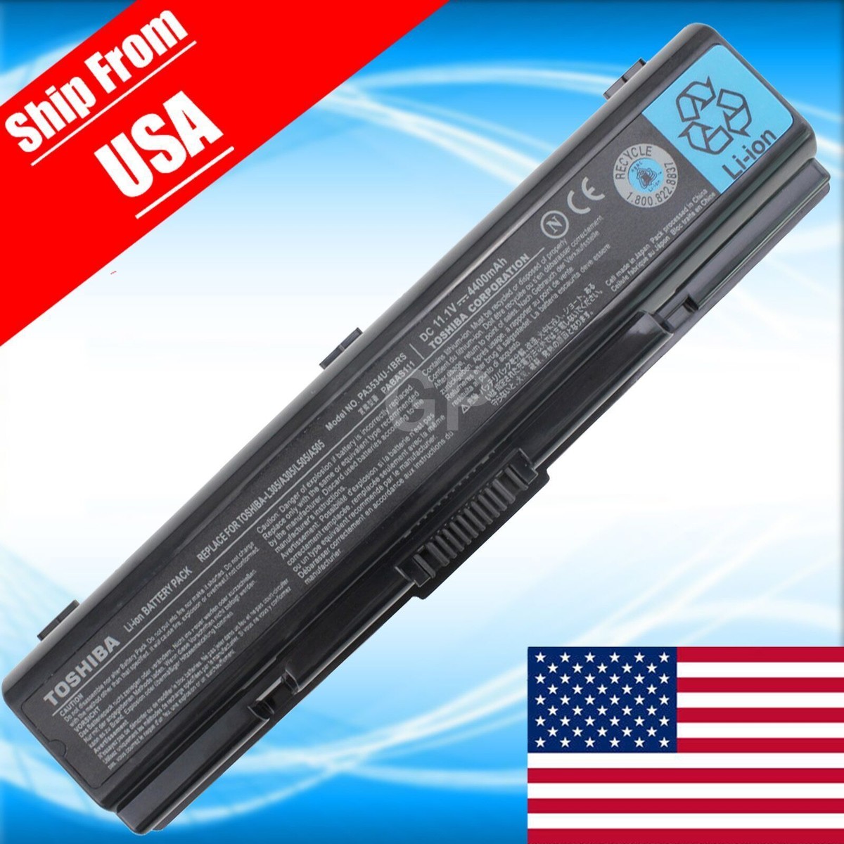 Toshiba Battery Pa3534u 1brs