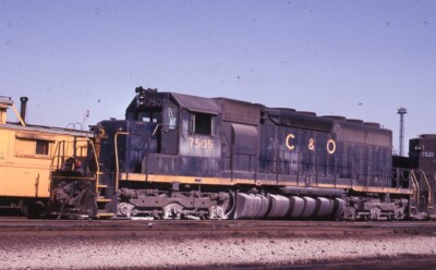 C&O CHESAPEAKE AND OHIO Railroad Train Locomotive 7505 WALLBR 1975 ...