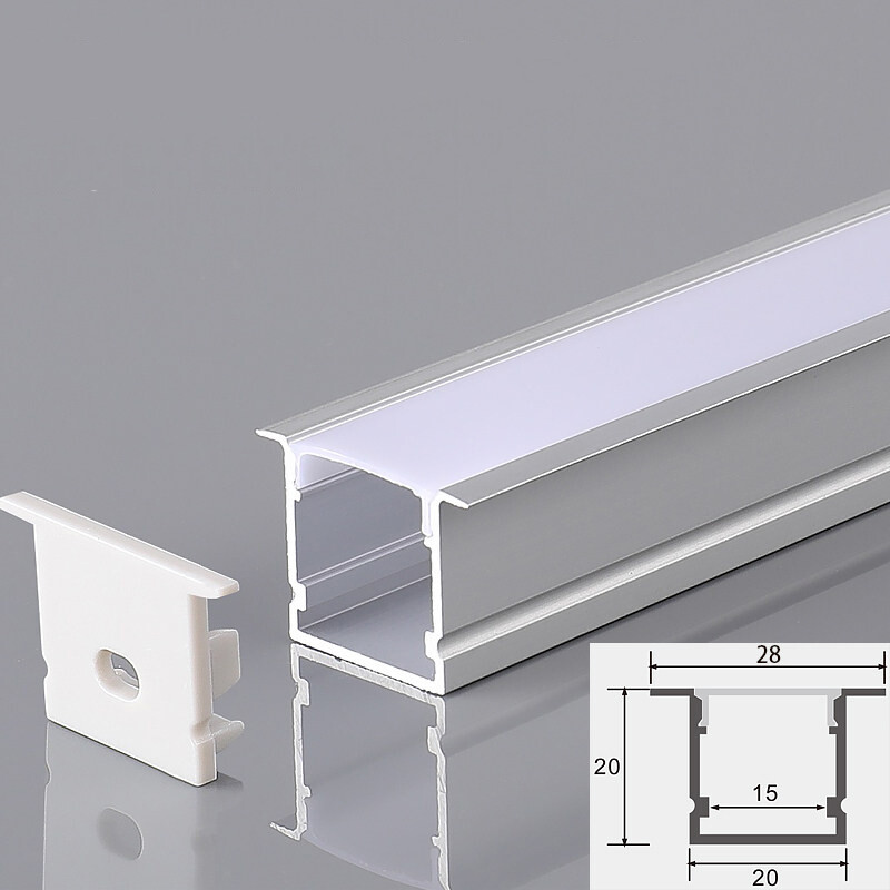 10Pcs 6.6ft Aluminum Channel Track & Cover for LED Strip Lights ...
