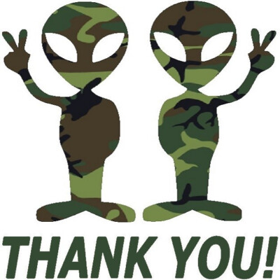 30 Custom Camo Aliens Thank You Personalized Address Labels | eBay