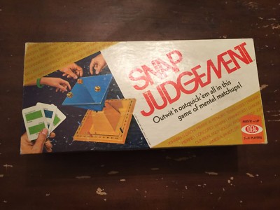1972 Snap Judgement Game by Ideal | eBay
