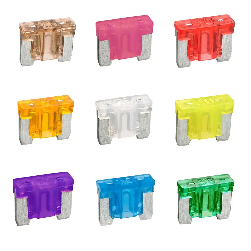 MICRO CAR FUSE ASSORTED MINI BLADE FUSES AUTO TRUCK SUV LOW PROFILE APS ...