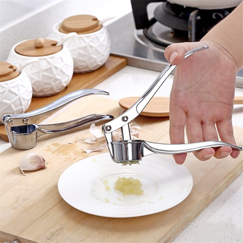 1pcs Garlic Press Crusher Kitchen Cooking Vegetables Ginger Squeezer ...