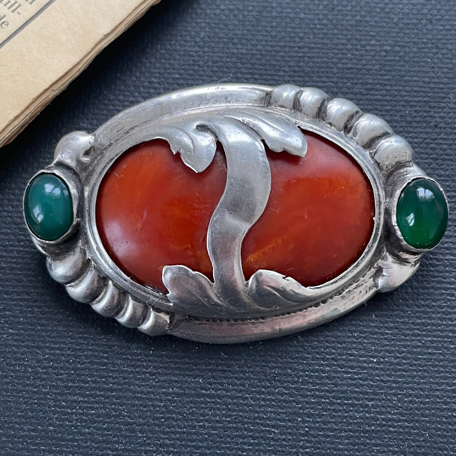 Natural Amber Antique Amber Brooch With Silver Egg Yolk Art Nouveau 16 ...