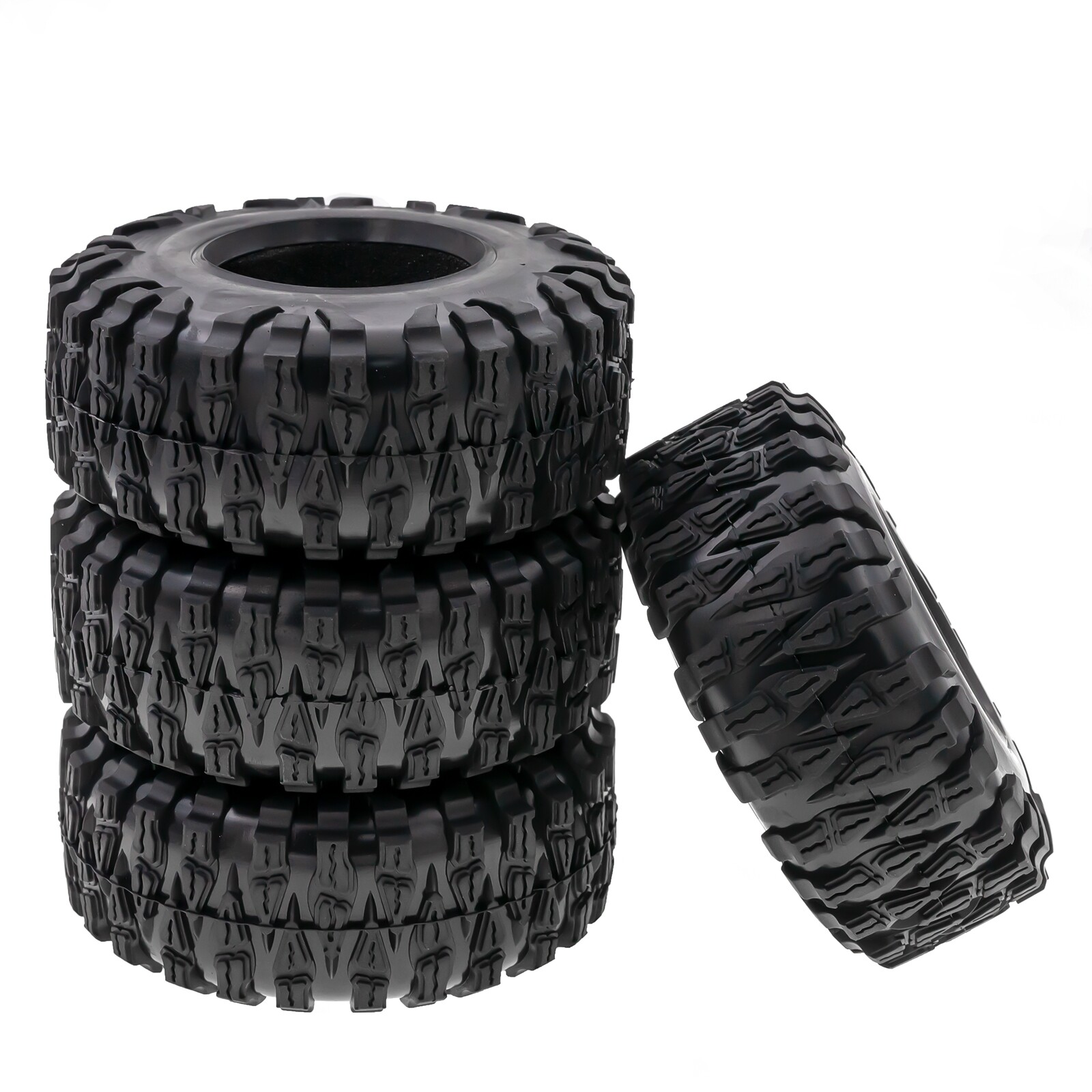 4pcs 2.2 Inch 116**52mm Soft Rubber Rocks Tyres Replacement for Axial ...