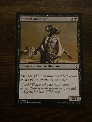 Cursed Minotaur 085/269 Amonkhet MTG Magic The Gathering D8804* | eBay