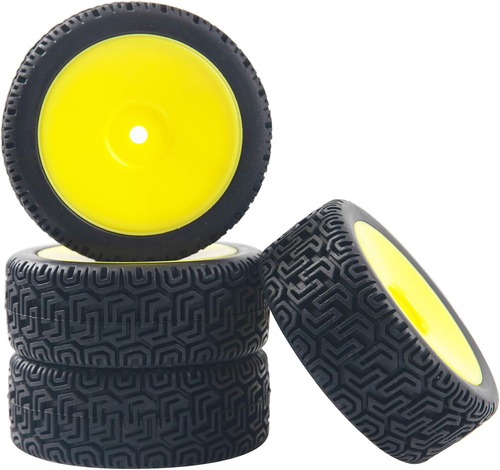 RC 12Mm Hex Hub Wheel Rims & Rubber Tires Compatible with HSP Tamiya ...