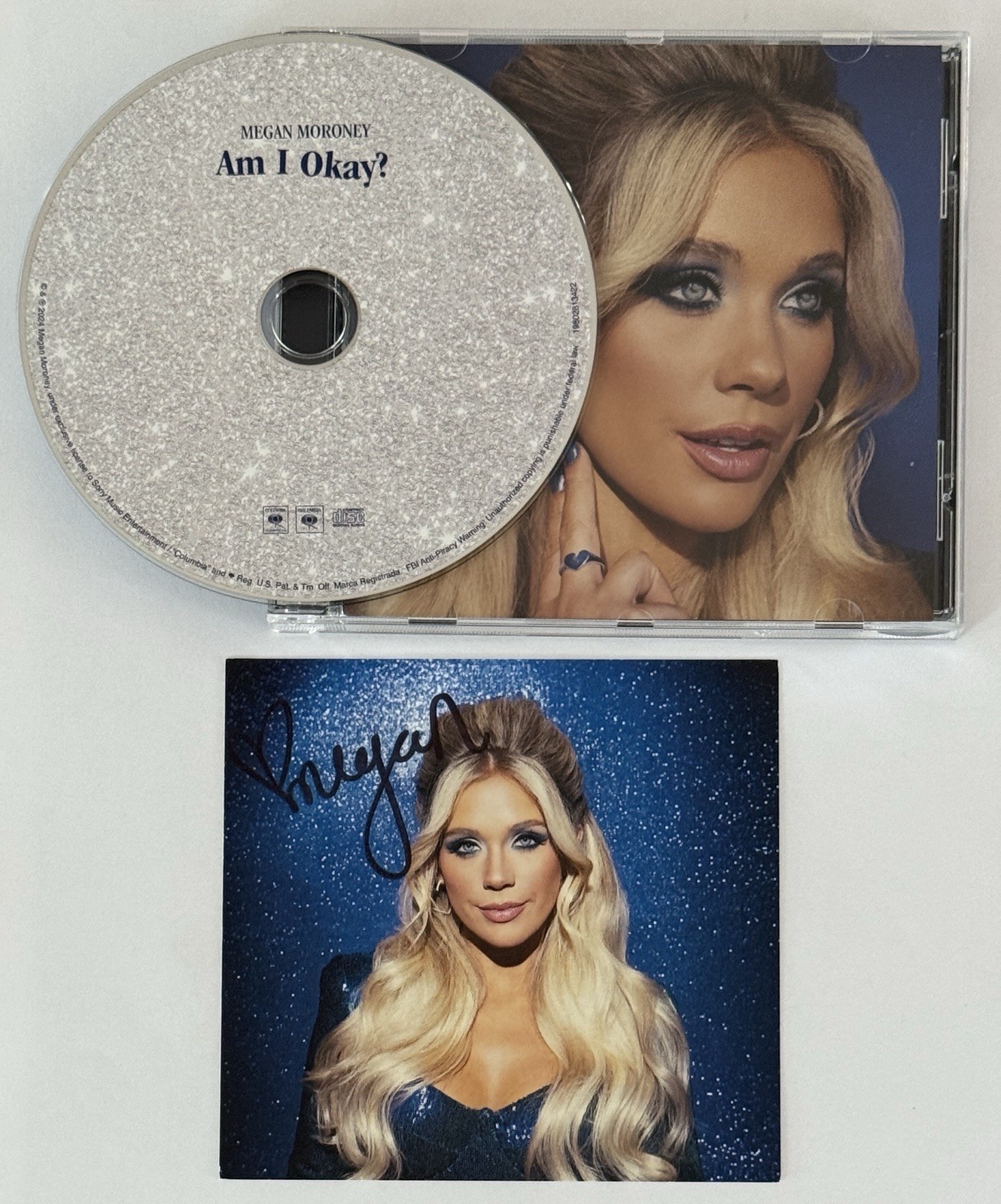 Megan Moroney “Am I Okay?” Autograph Signed CD & Photo Card COA