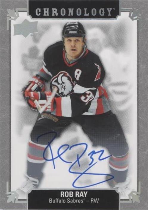 2019-20 Upper Deck Chronology - Franchise History Autographs Rob Ray # ...