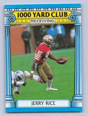 JERRY RICE 1987 Topps 1000 YARD CLUB GLOSSY Football Card #2 SAN ...