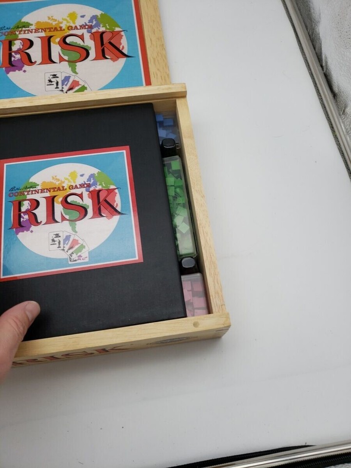 RISK Continental Game 2003 Nostalgia Game Series In Wooden Box 41631 ...
